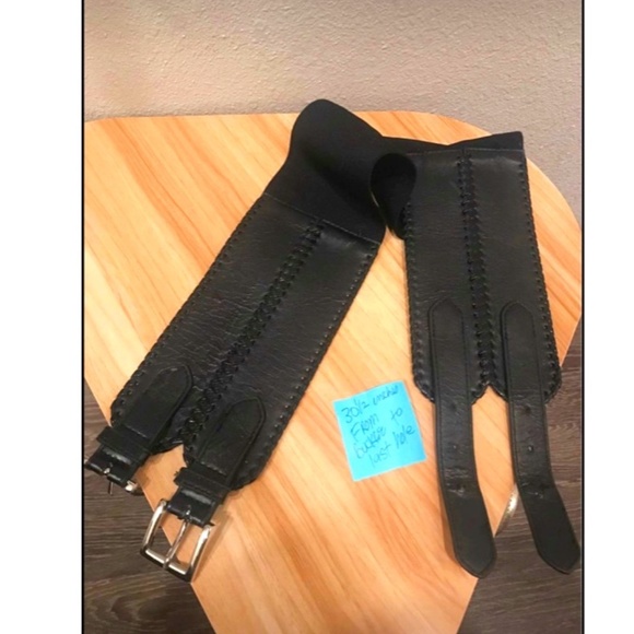 bebe | Accessories | Vintage Bebe Black Leather Belt Measurements ...